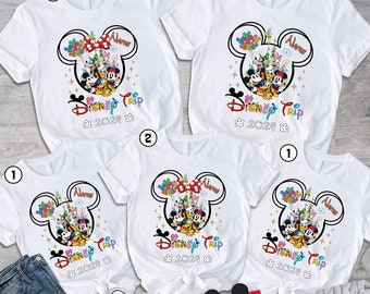 Mickey Minnie Disneytrip Shirt 2024, Disneyland Family Shirt, Disneyland Vacation Shirt ...