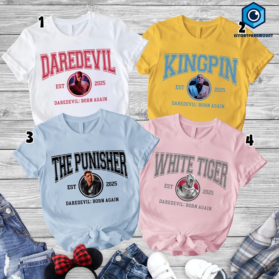 Daredevil Born Again Characters Shirt, Daredevil Born Again T-shirt ...