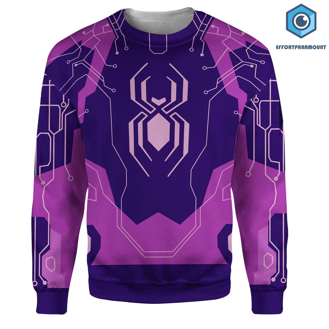Spider Byte Full Over Print 3D Hoodie, Spider Man Across the Spider ...