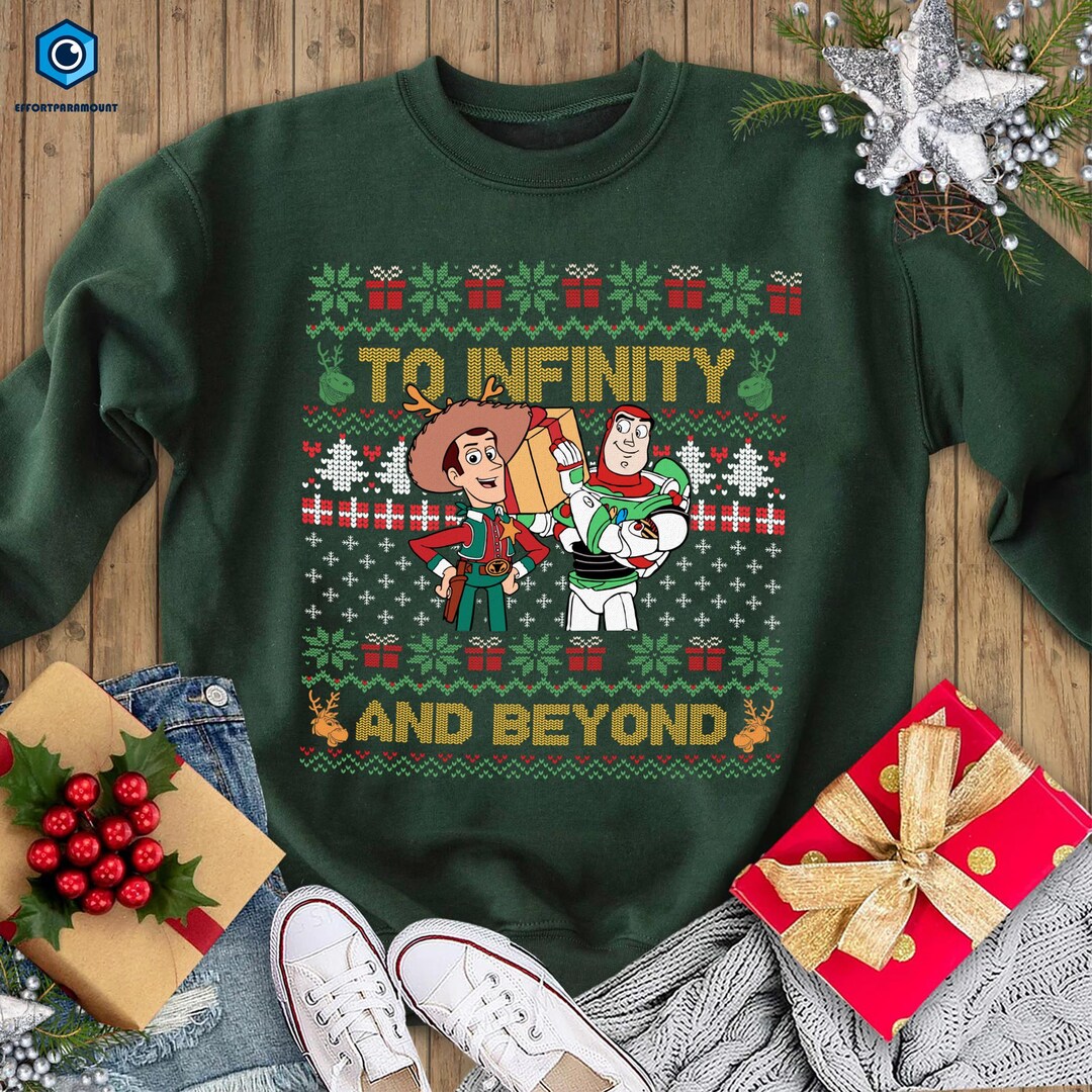 Toy Story to Infinity and Beyond Christmas Sweatshirt, Christmas ...