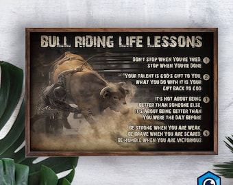 Bull Riding Wall Art - Etsy