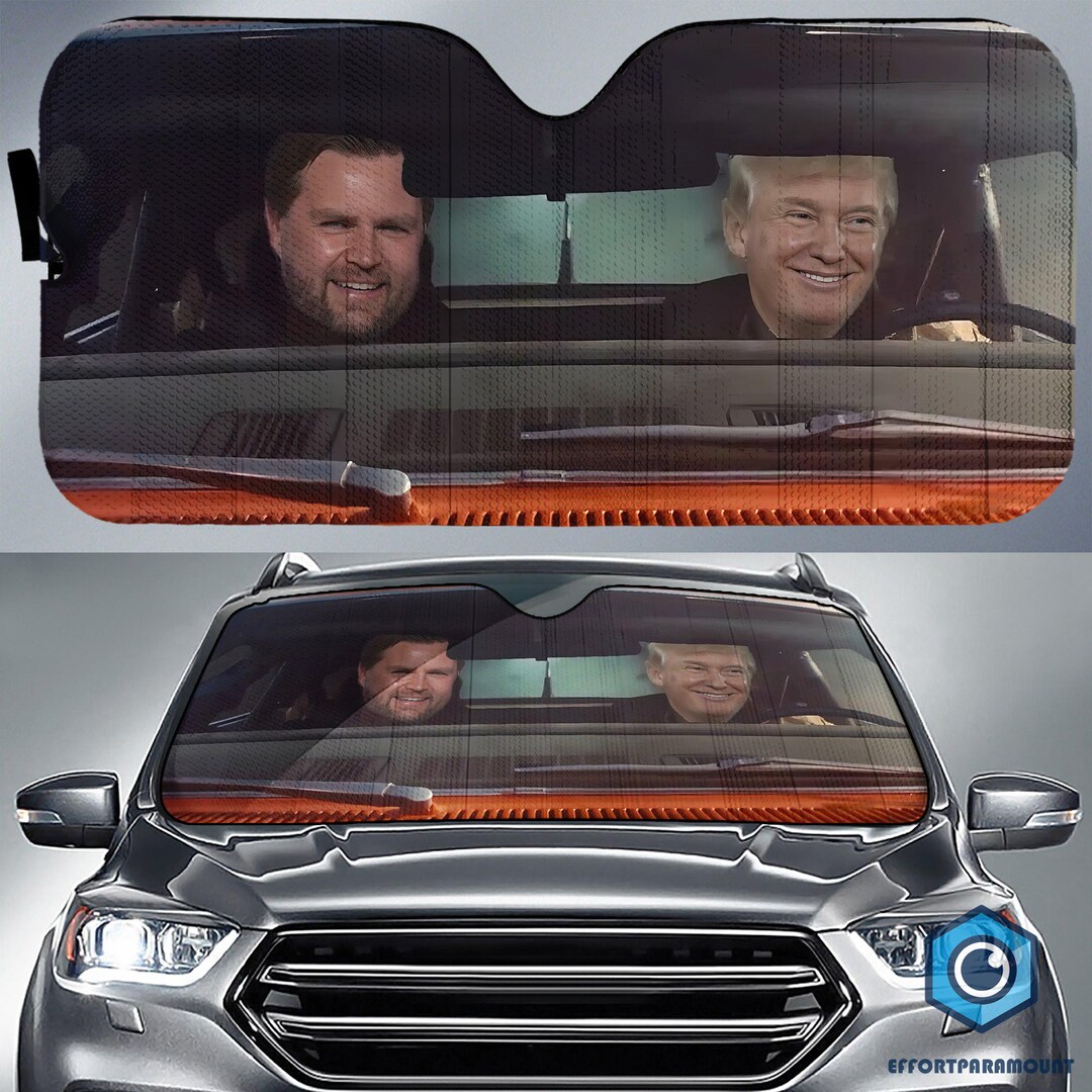 Trump Vance Car Sunshade, Trump Car Sun Shade, Car Windshield, Trump ...