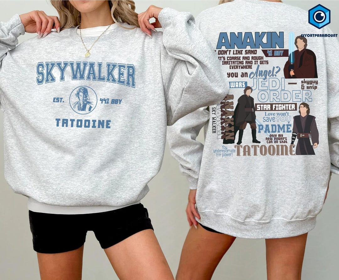 2 Sides Anakin Vader Comfort Colors Shirt, Anakin Skywalker Shirt ...