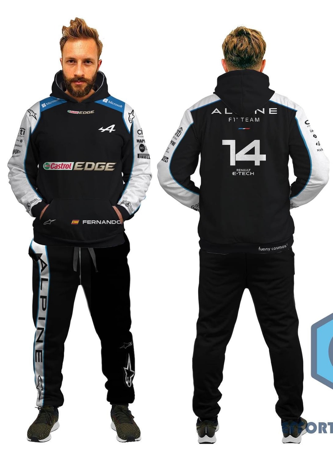 Fernando Alonso Formula 1 2022 Shirt Hoodie Racing Uniform Clothes ...