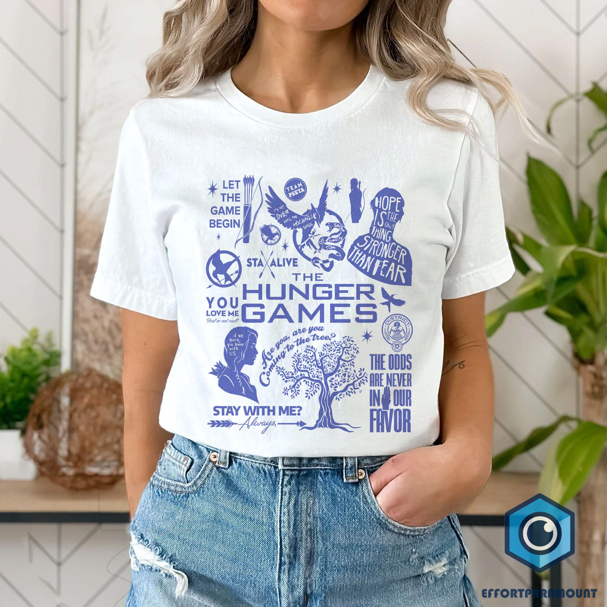 Vintage the Hunger Games Doodle Art Shirt | the Hunger Games Merch ...