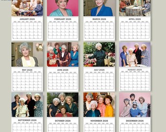 The Golden Girls Wall Calendar 2026, Golden Girls Lover New Year ...