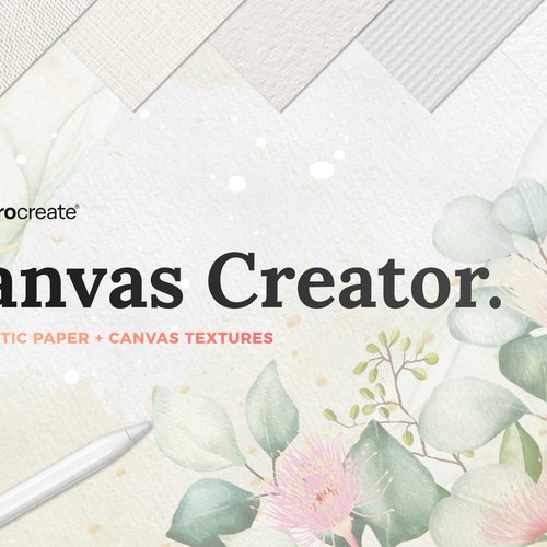 Canvas Creator Procreate Paper | Etsy