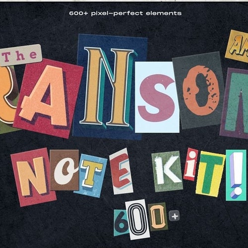 Ransom Note Kit Cut Out Letters - Etsy