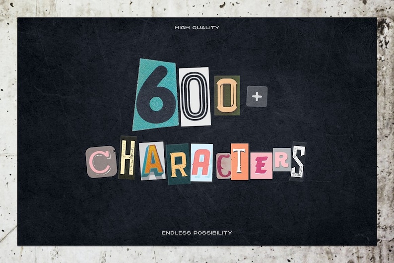 Ransom Note Kit Cut Out Letters - Etsy