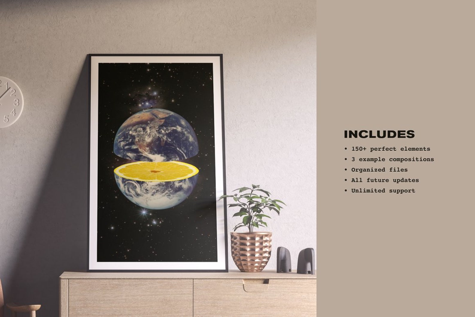 Fantasy Collage: Retro Art Elements - Etsy