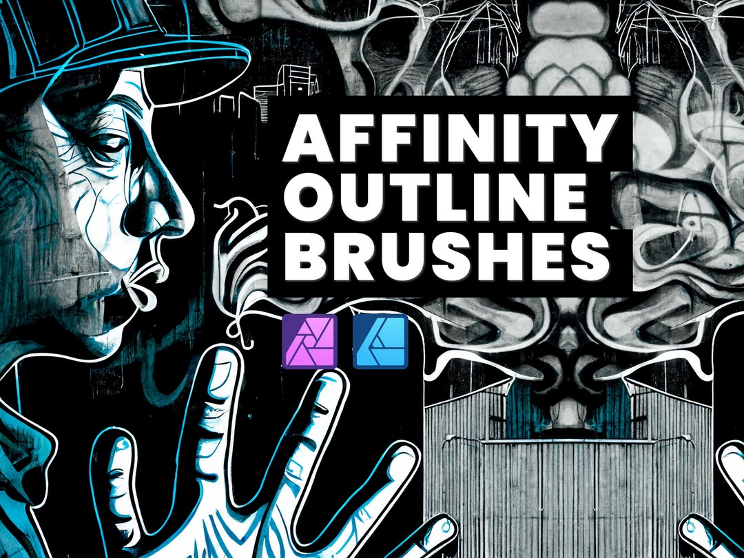 Affinity Outline Brushes - Etsy
