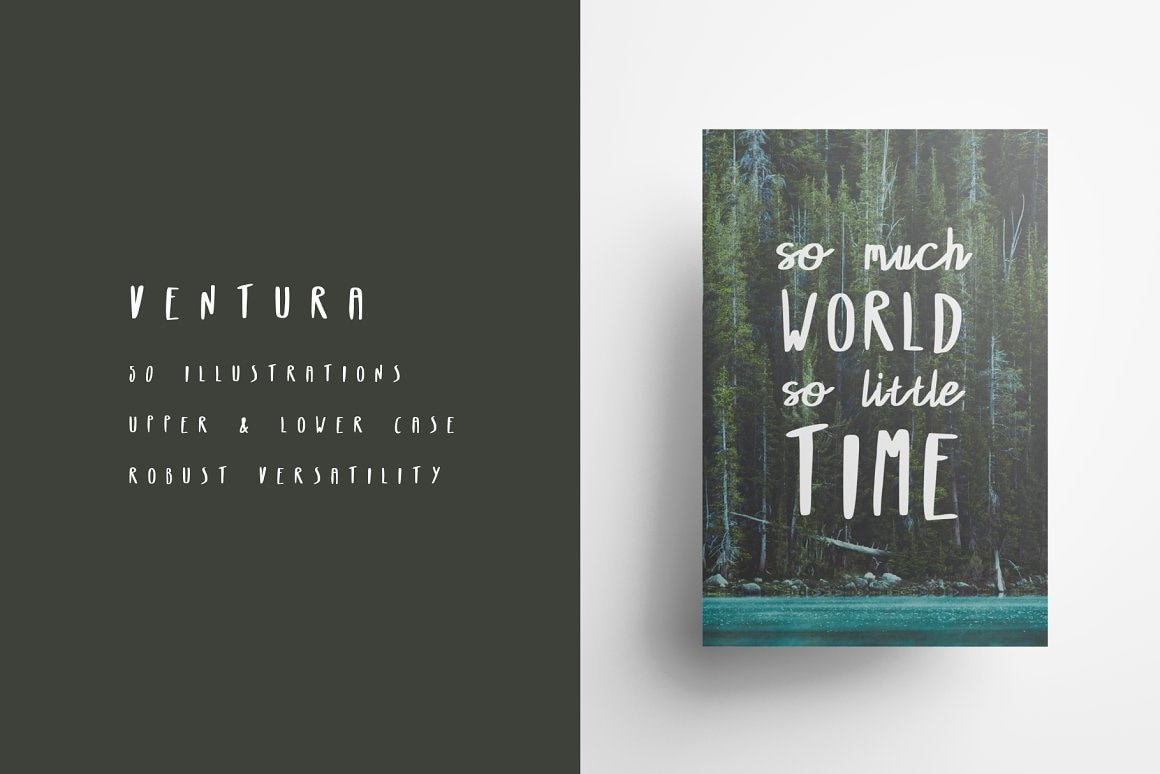 Ventura: Outdoor Adventure Font Duo - Etsy