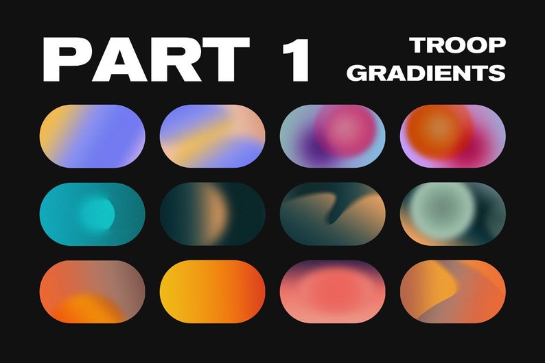 Troop Textured Grain Gradients - Etsy