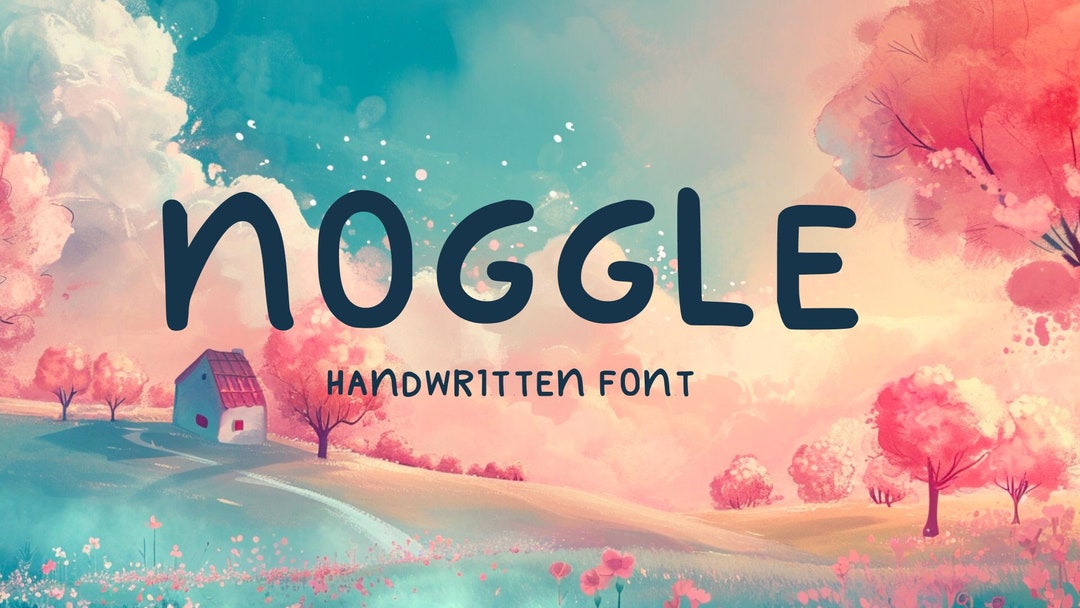 Noggle - Children's Storybook Font - Etsy