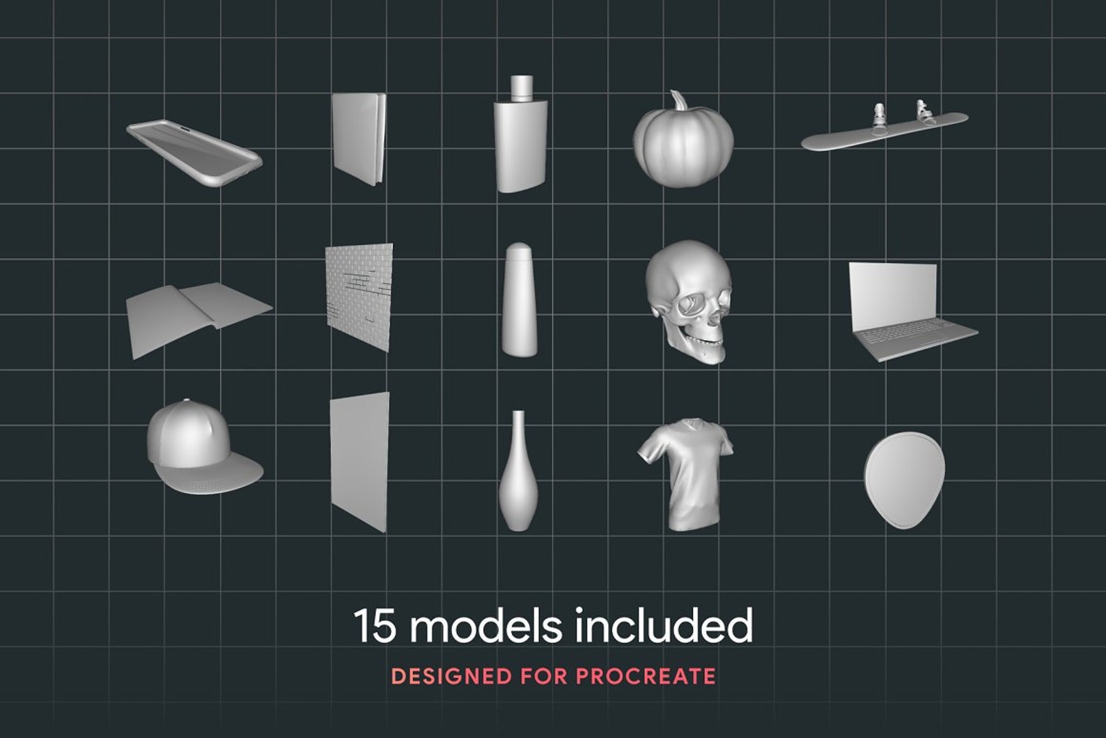 3D Models For Procreate Bundle Etsy M xico