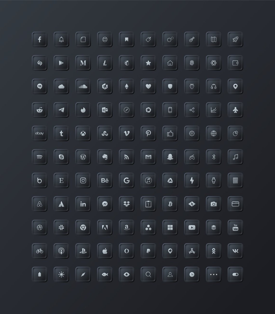 Ios 14 Custom Neumorphic Home Icons - Etsy