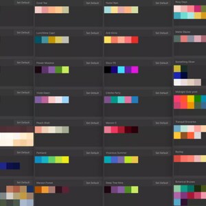 Procreate Color Palettes - Etsy