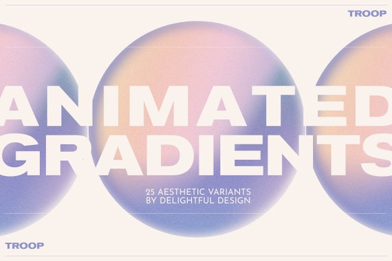 Animated Grainy Gradient Backgrounds - Etsy