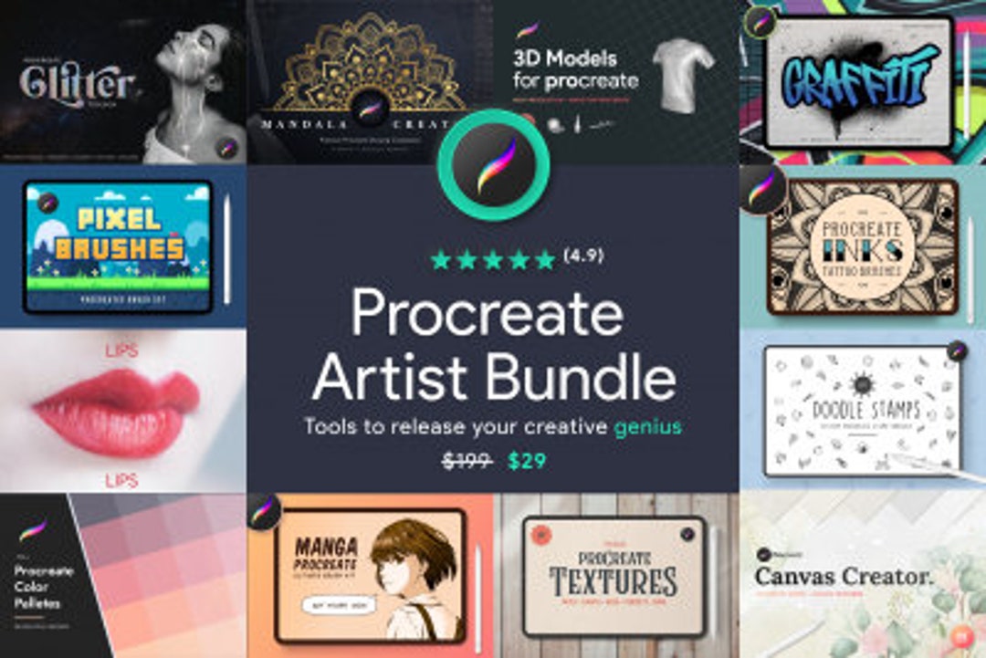 Procreate Artist Bundle - Etsy