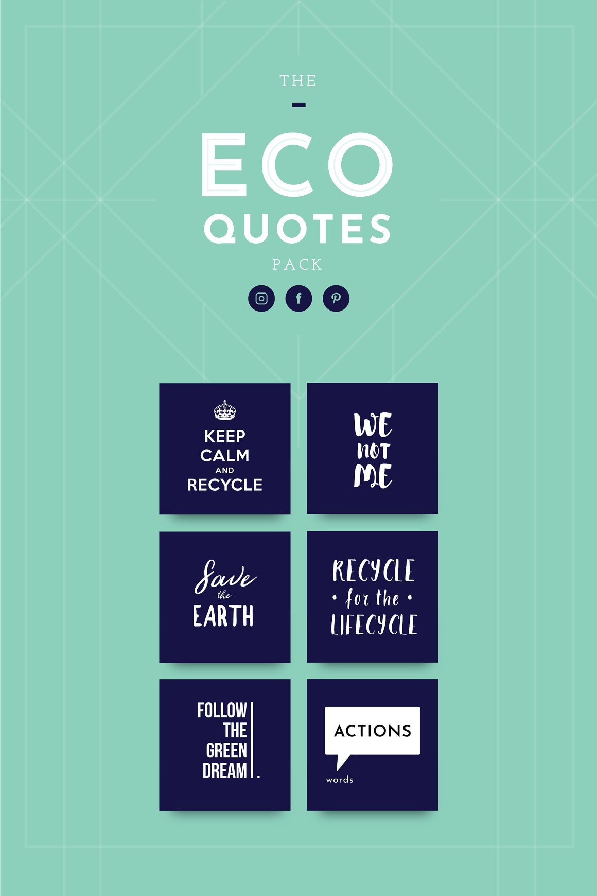 Eco Quotes 61 Quotes Pack | Etsy