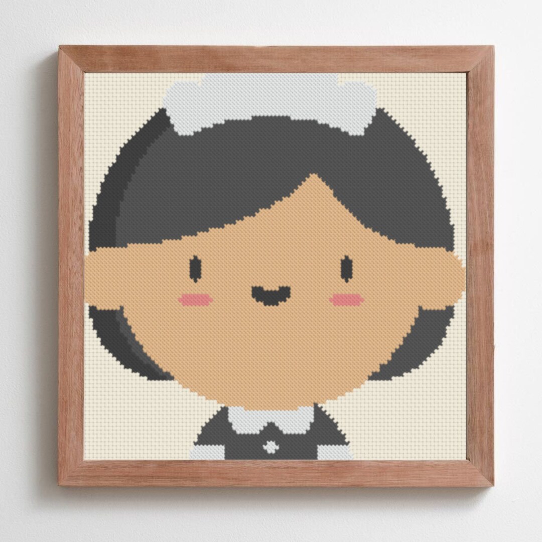 Maid Counted Cross Stitch Pattern Pack - Etsy