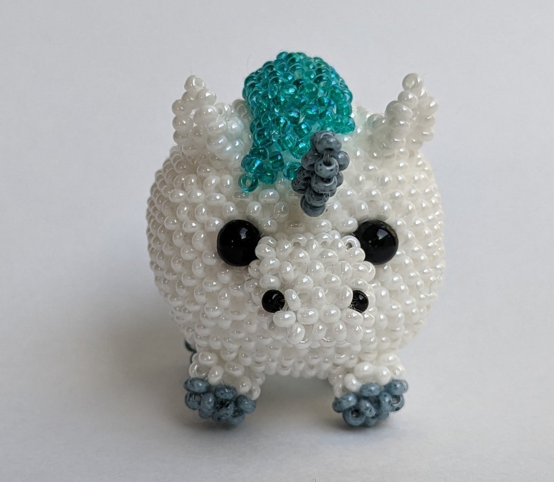 3D Beading Beaded Animal Bauble Unicorn PDF Pattern English/ Perlentier ...