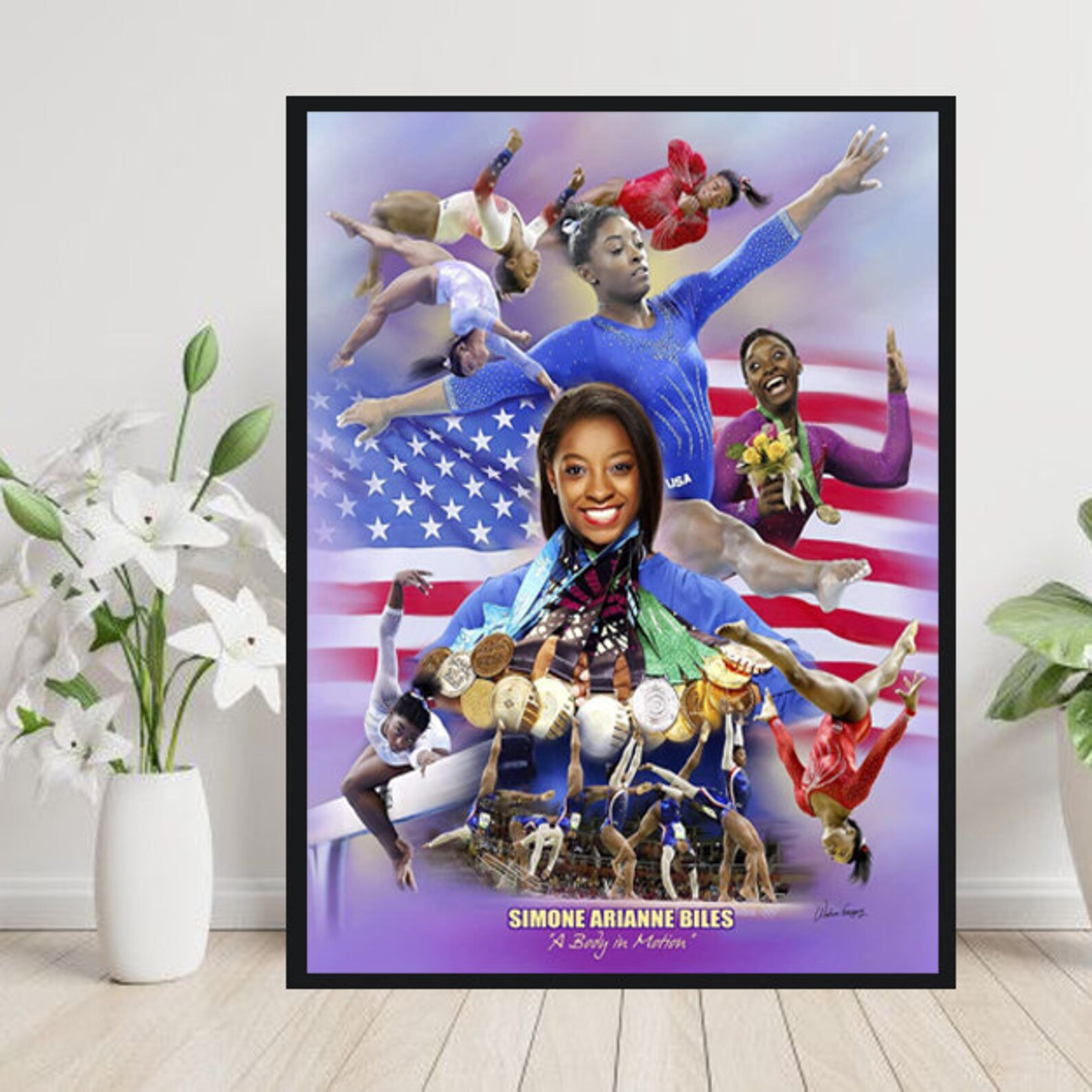 Simone Biles 01 poster | Etsy