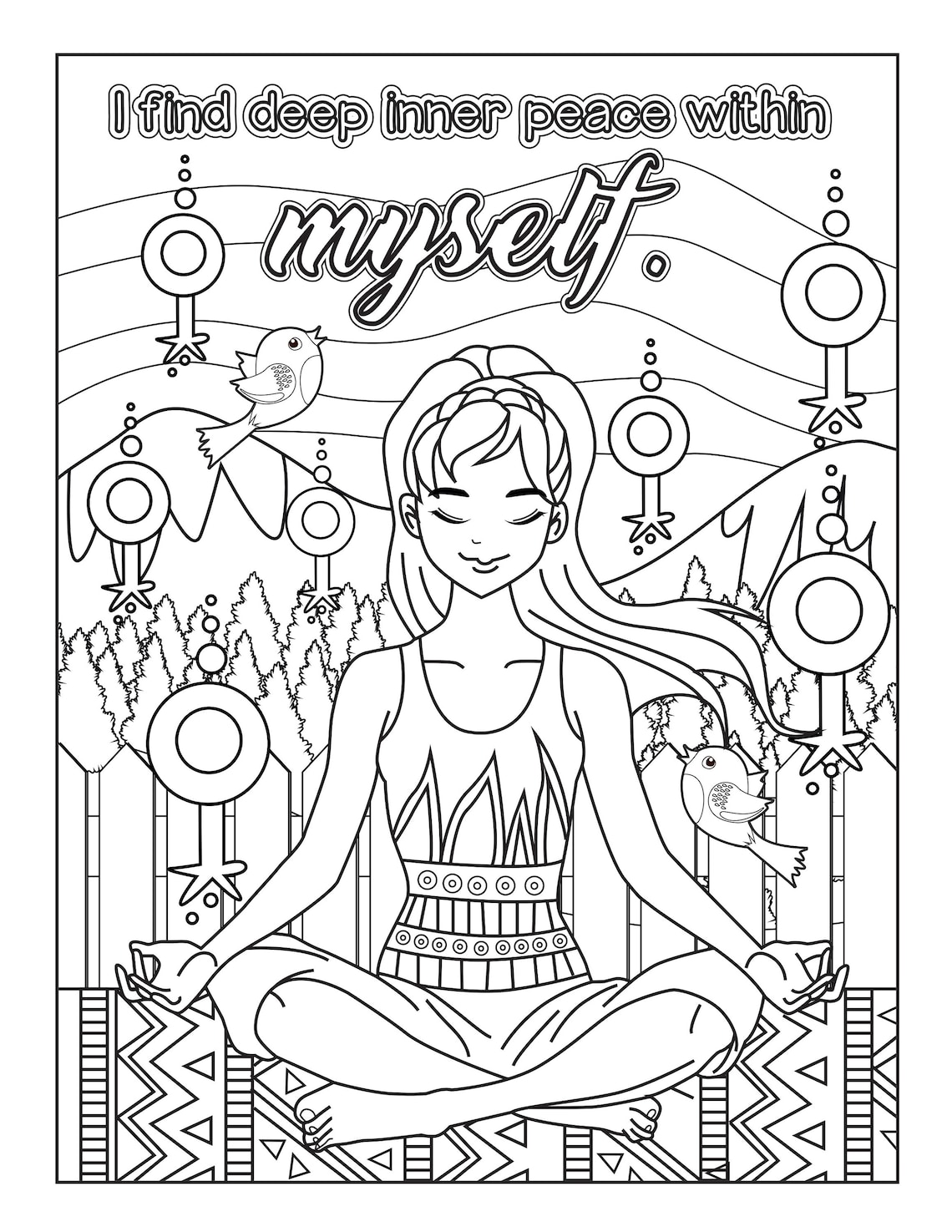 Adult Coloring Pages for Meditation - Etsy UK