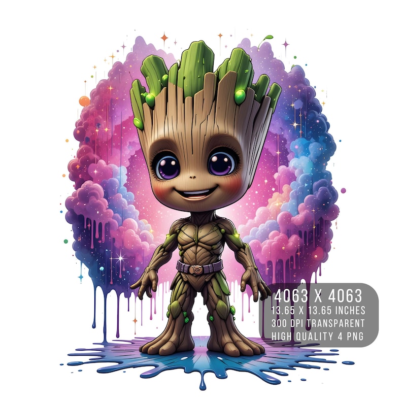 Baby Groot Clipart PNG – Transparent Digital File for Sublimation - Etsy