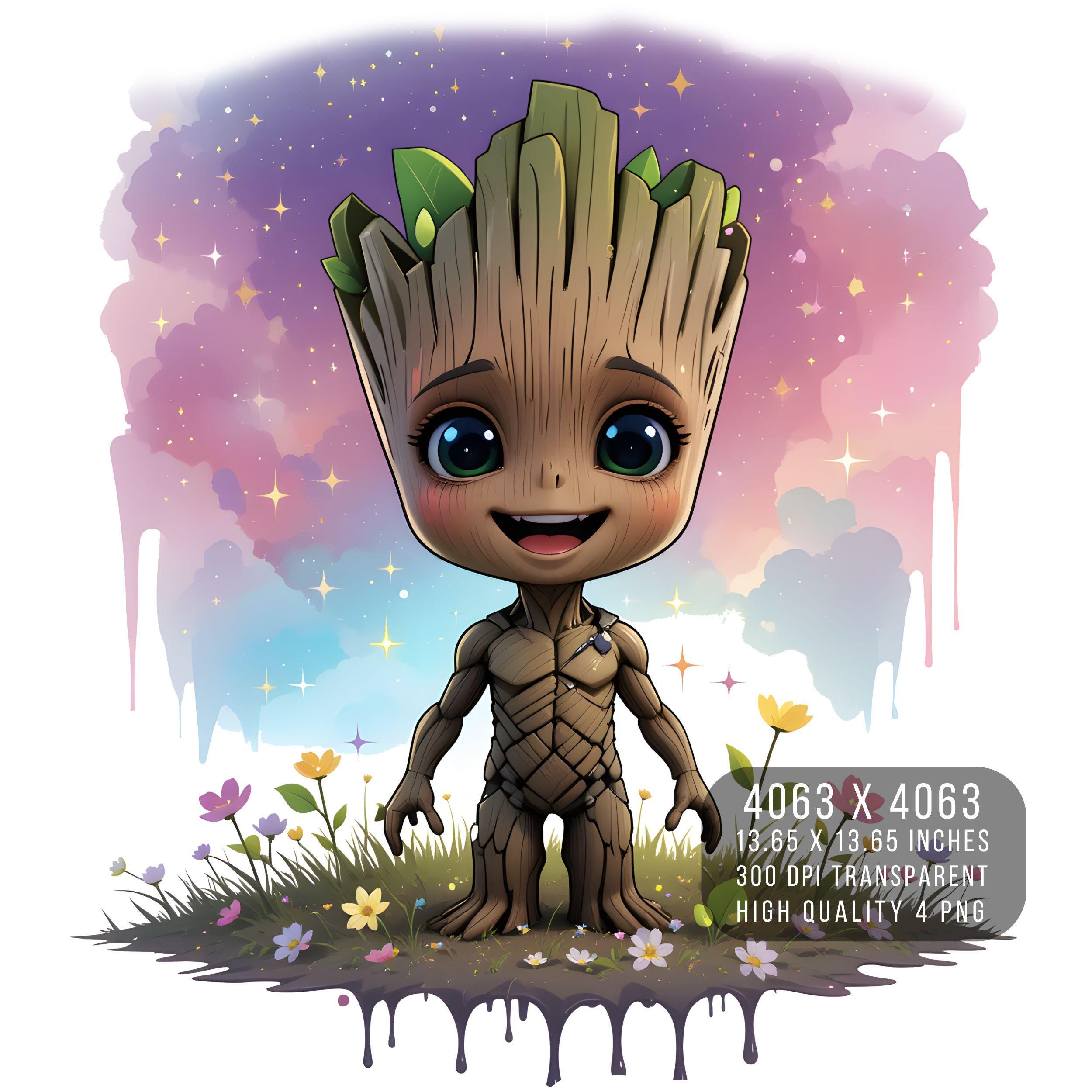 Baby Groot Clipart PNG – Transparent Digital File for Sublimation - Etsy