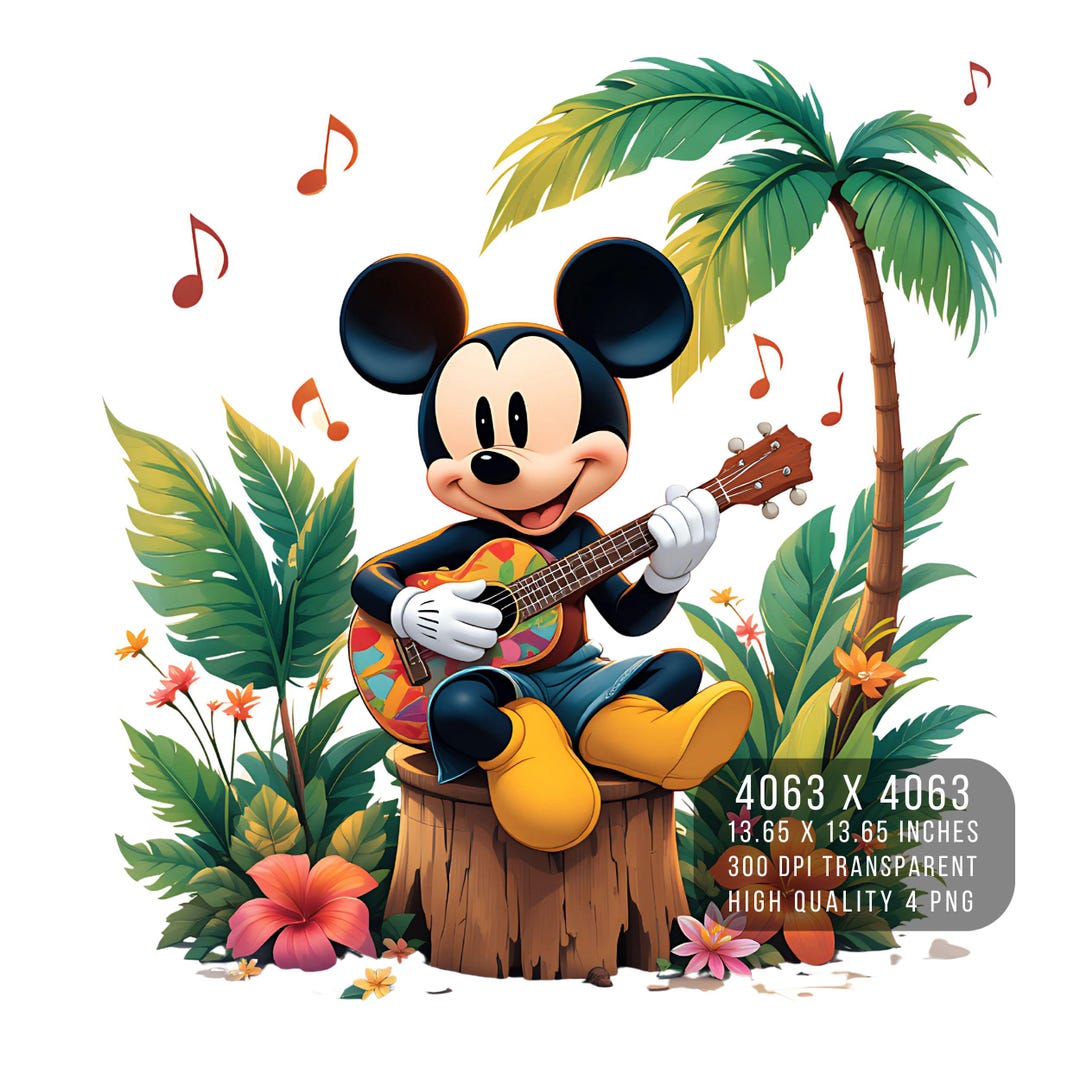 Mickey Mouse Watercolor Splash PNG – Tropical Digital Design (digital ...