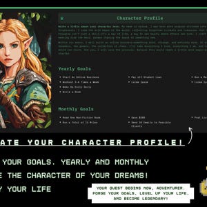 Gamify Your Life Notion Planner RPG Dashboard One Page Template Task ...