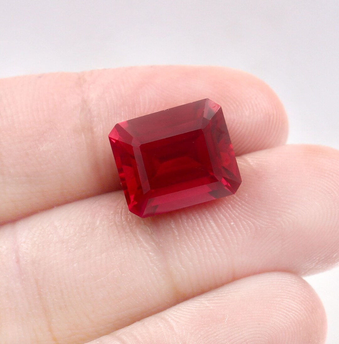 AAA+ Grade Blood Red Ruby Loose Gemstone Cut, Genuine Mozambique Ruby ...