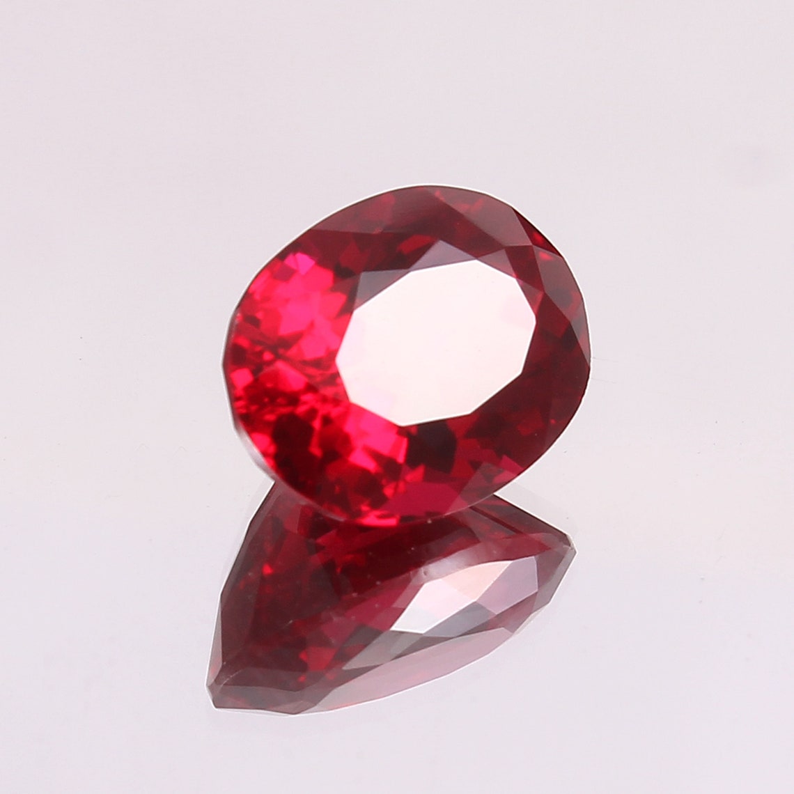 AAA 10 X 14 MM Flawless Blood Red Ruby Loose Oval Gemstone | Etsy