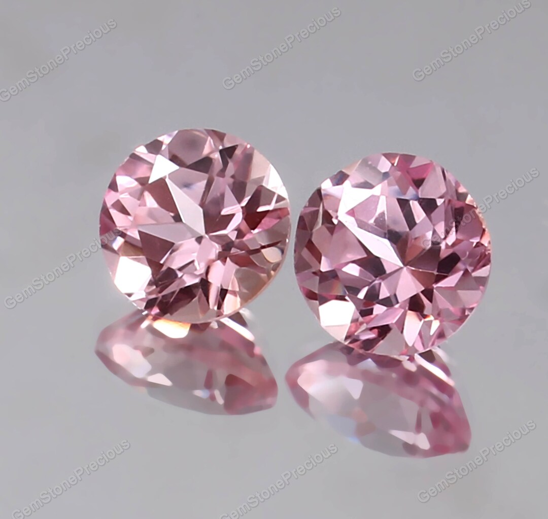 AAA 8 MM Flawless Pink Madagascar Morganite Round Gemstone Cut, Loose ...