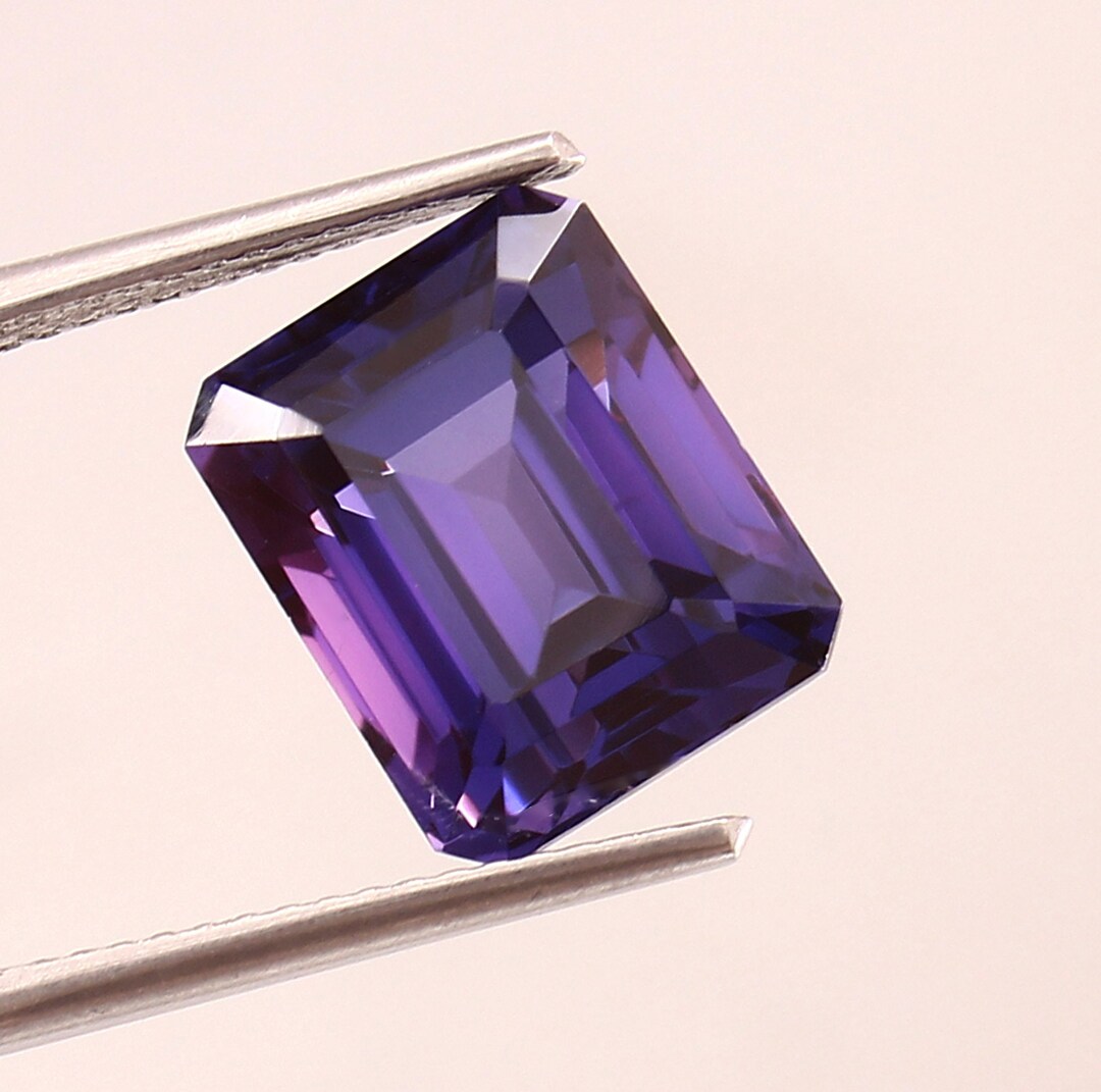 AAA Purple Pink Taaffeite Sapphire: 8.25 Carat Octagon Cut Gemstone ...