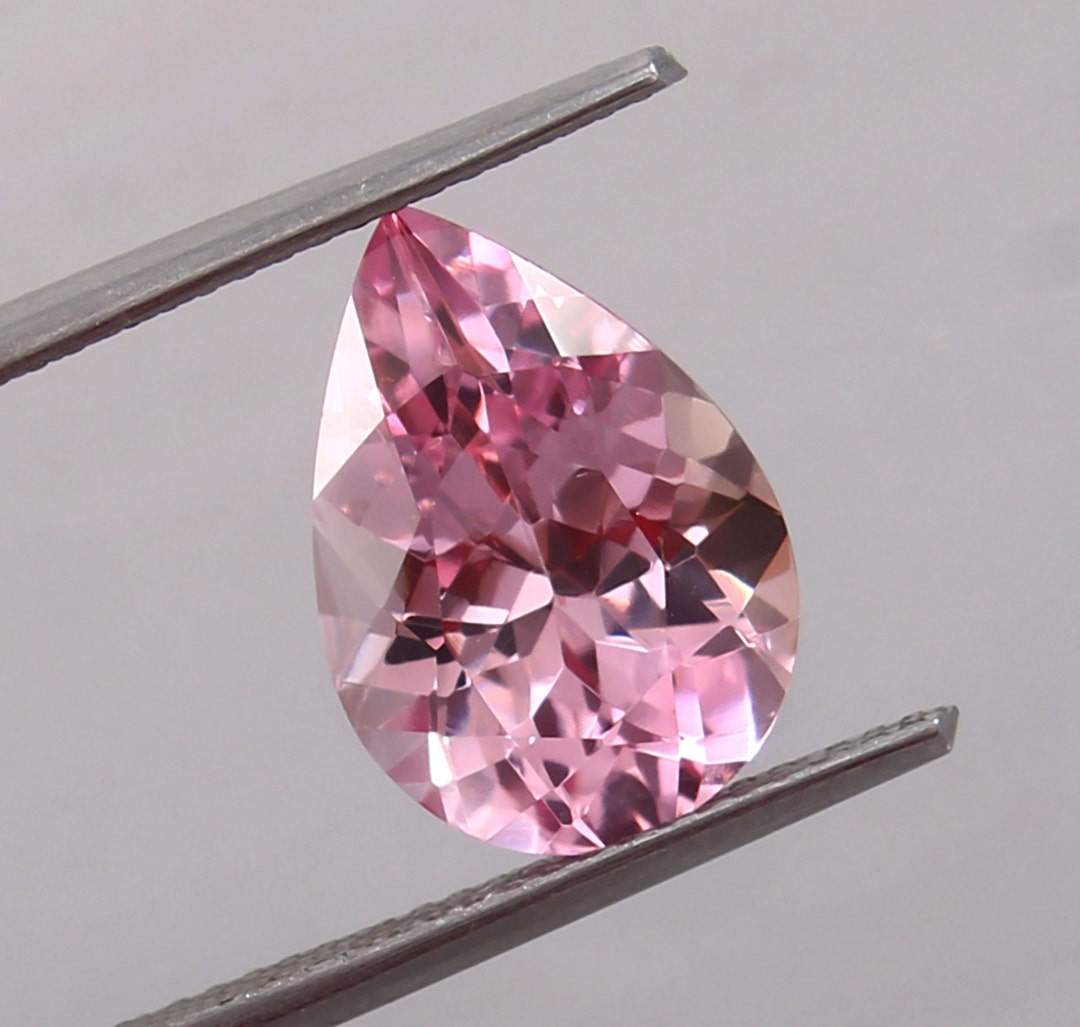 Pink Morganite Pear Cut Gemstone 5.65 Ct Madagascar Stone, Morganite ...