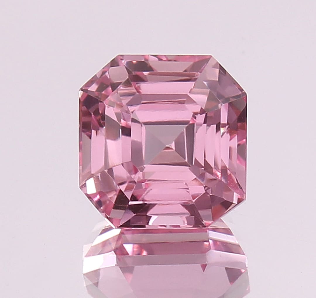 AAA 12mm Pink Madagascar Morganite Gemstone Asscher Cut Morganite ...