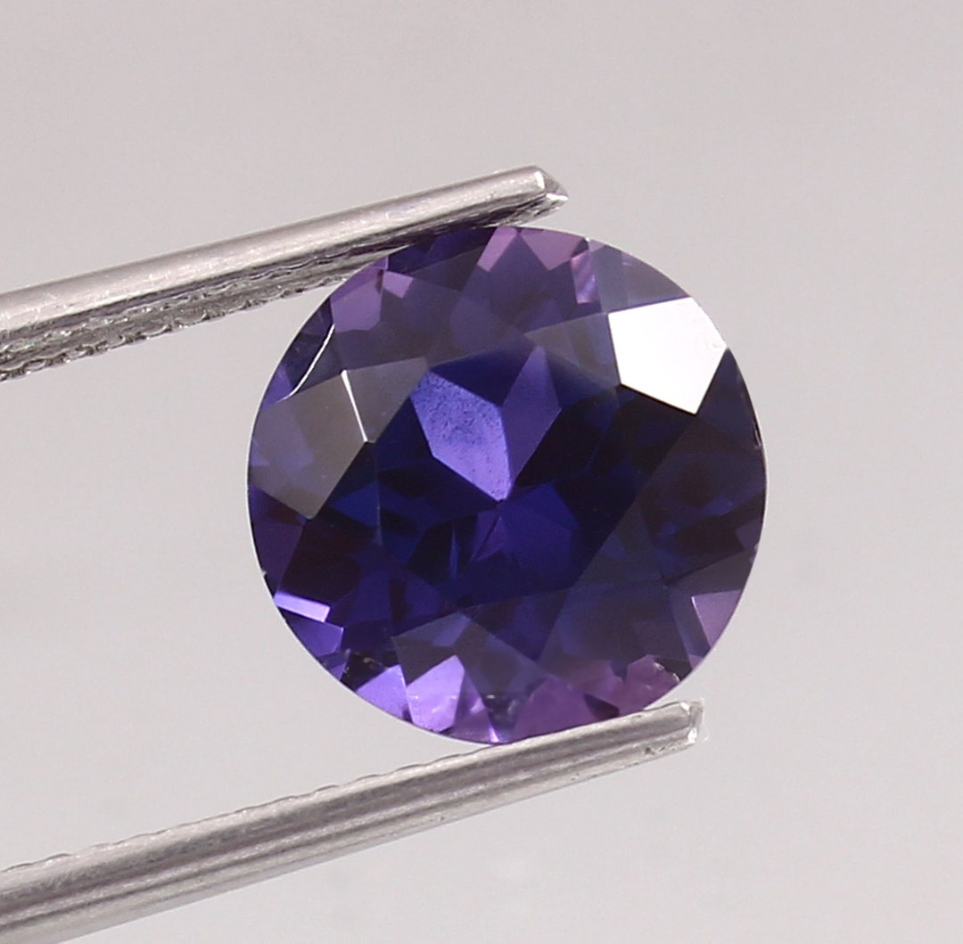 AAA Ceylon Taaffeite Sapphire: 10MM Purple Pink Round Cut Gemstone - Etsy