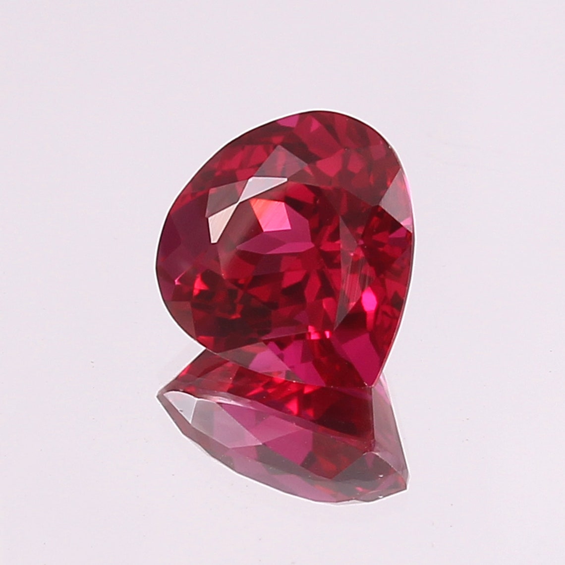 AAA Flawless Blood Red Ruby Loose Heart Shape Gemstone Cut | Etsy