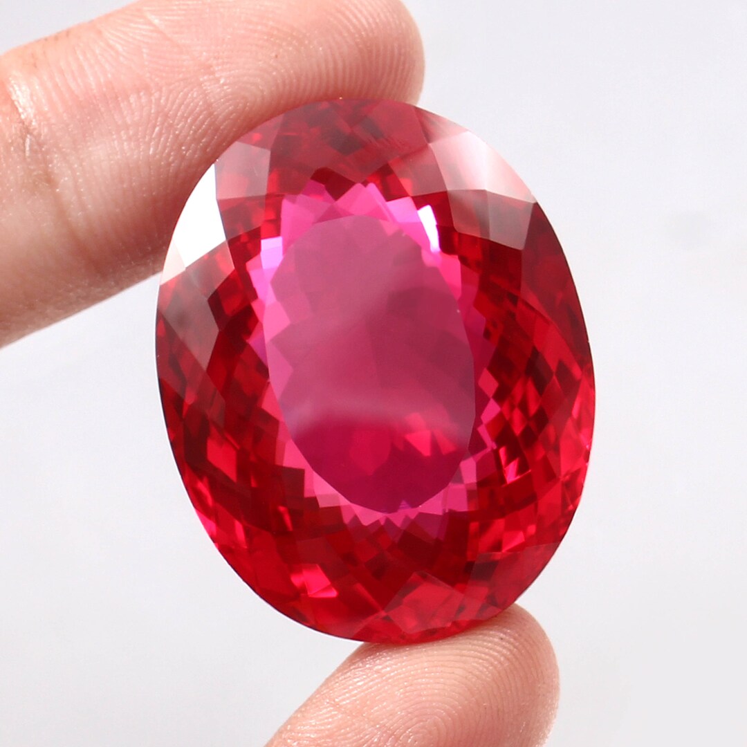 AAA Blood Red Ruby Oval Cut Mozambique Gemstone for Jewelry Making ...