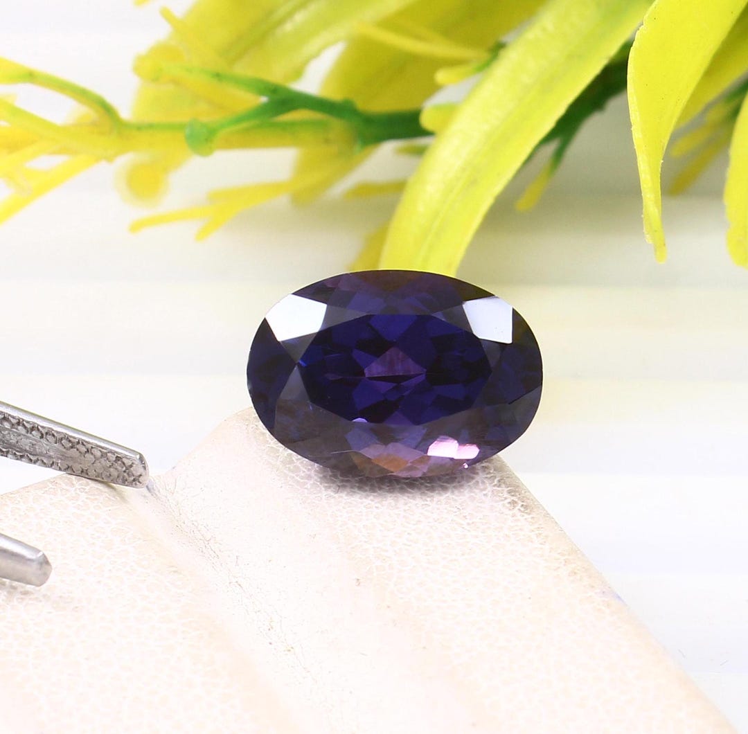 AAA 13x9 MM Ceylon Taaffeite Sapphire Loose Oval Gemstone Cut, Purple ...
