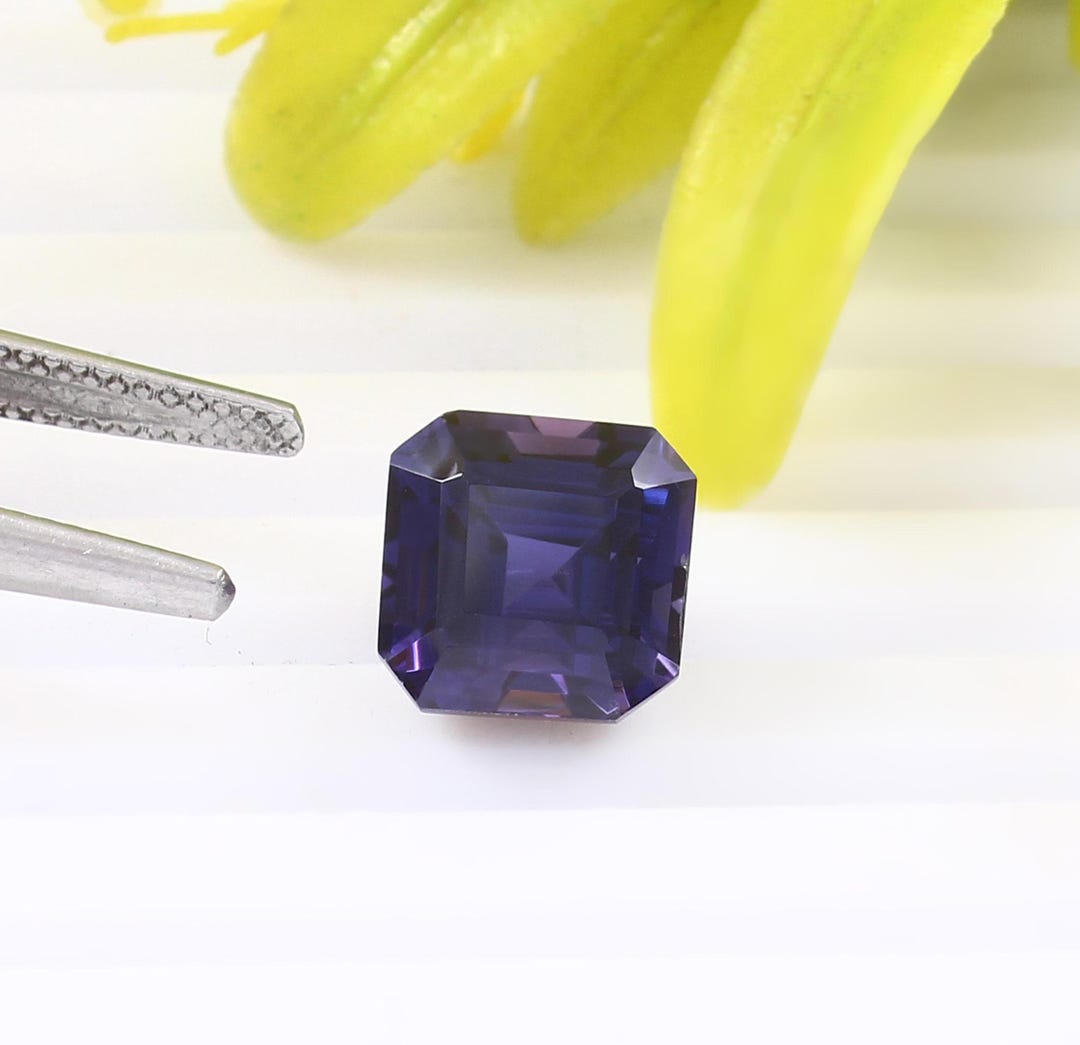AAA 9 MM Flawless Ceylon Taaffeite Sapphire Gemstone Cut, Loose Asscher ...