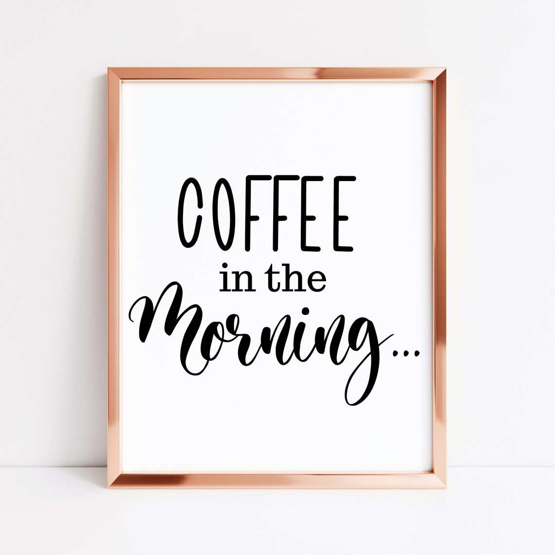Coffee Print, Coffee Poster, Minimalist Kitchen, Minimalist Print ...