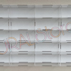 1:64 Scale Acrylic Wall Display or Stand Alone Shelf for 20 Diecast ...