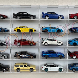 1:64 Scale Acrylic Wall Display or Stand Alone Shelf for 20 Diecast ...