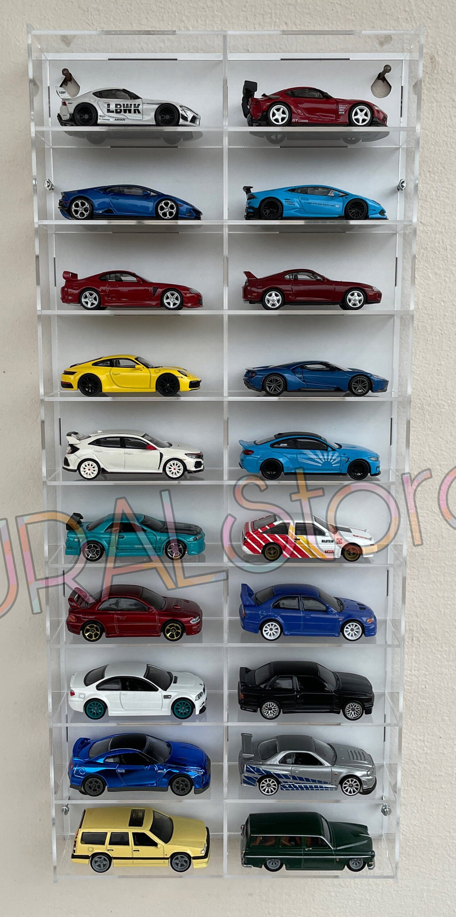1:64 Scale Acrylic Wall Display or Stand Alone Shelf for - Etsy