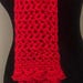 Red Crochet Scarf - Etsy