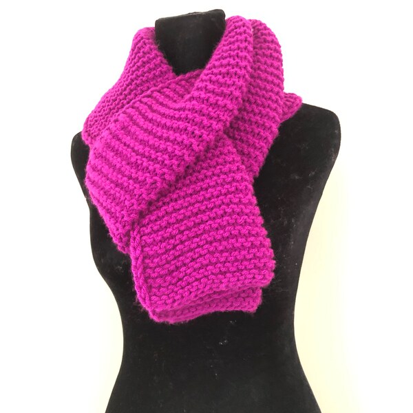 Raspberry Scarf - Etsy