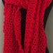 Red Crochet Scarf - Etsy